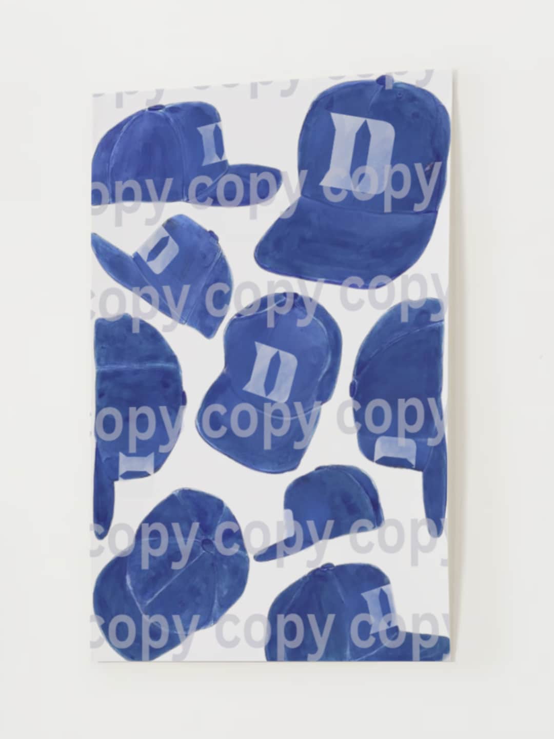 Duke University Hat Art Printable Flyer Dorm Decor - Etsy