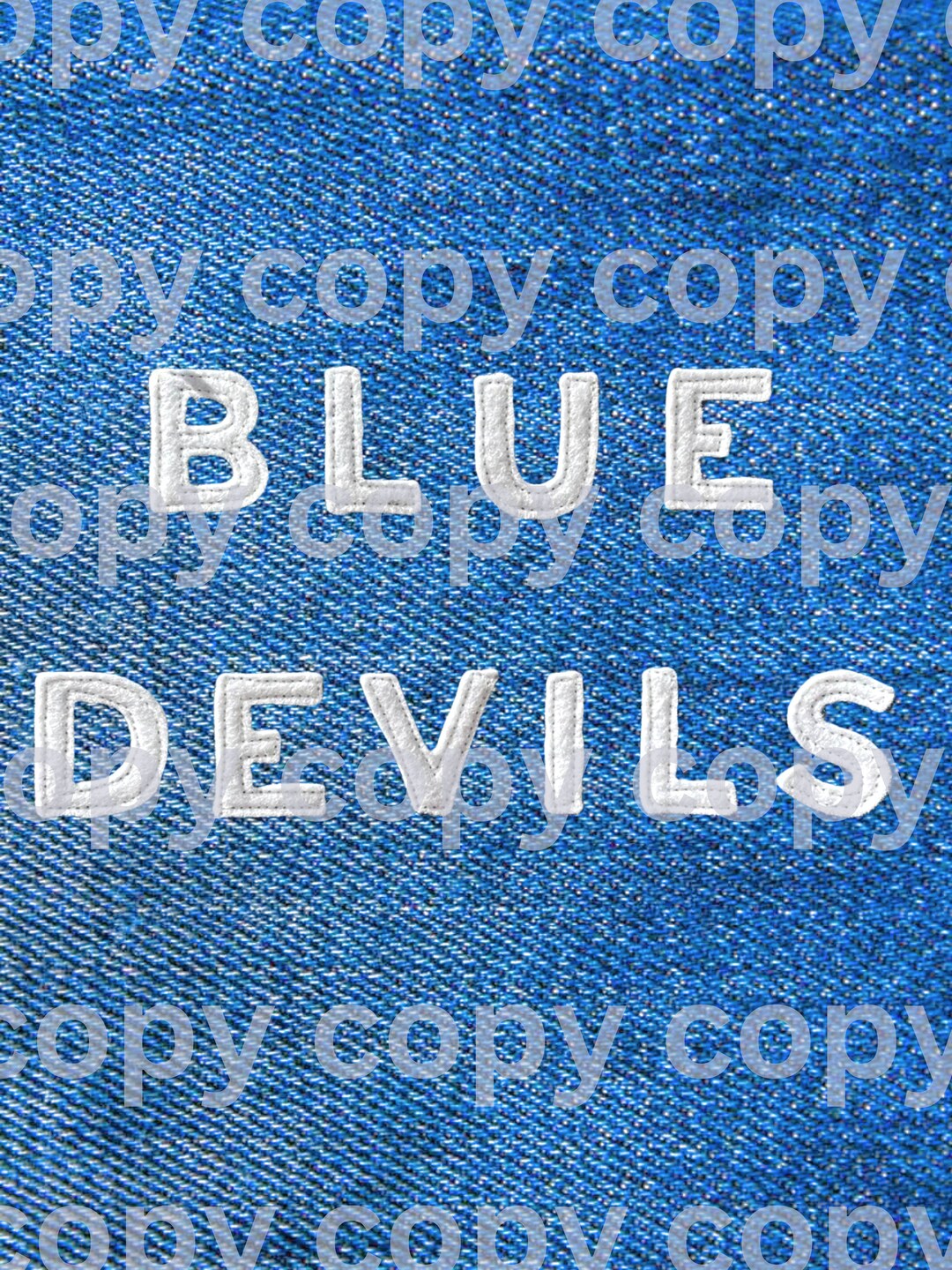 Cute Duke University Denim Print Digital File for Dorm Decor and ...