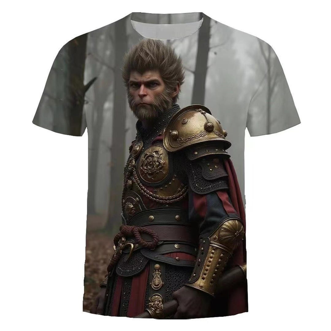 Black Myth Wukong T-shirt,3d Digital Print, Fashionable, Cool,trendy ...