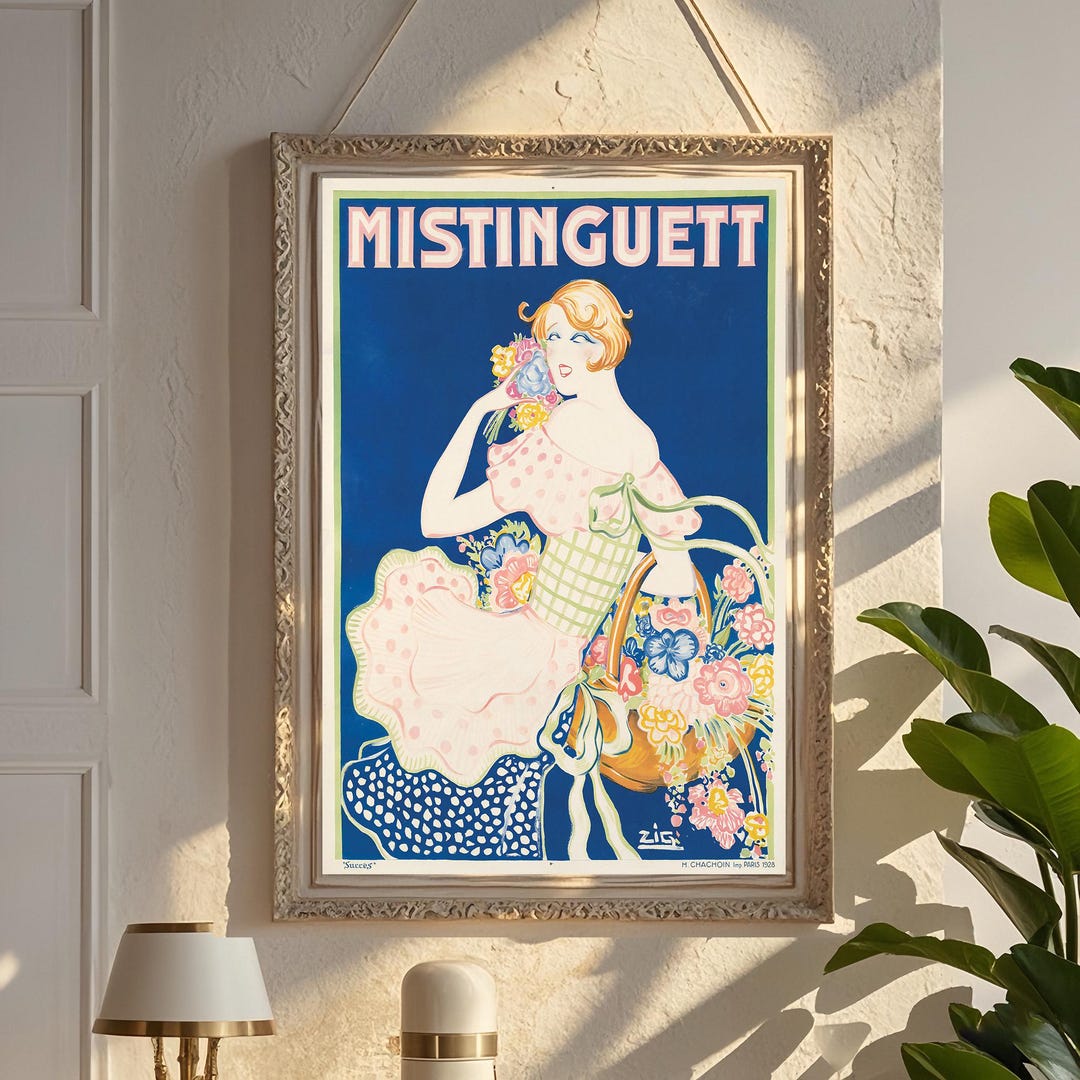 Mistinguett 1928 Poster, Vintage Photo, Fashion Print, Room Decor ...