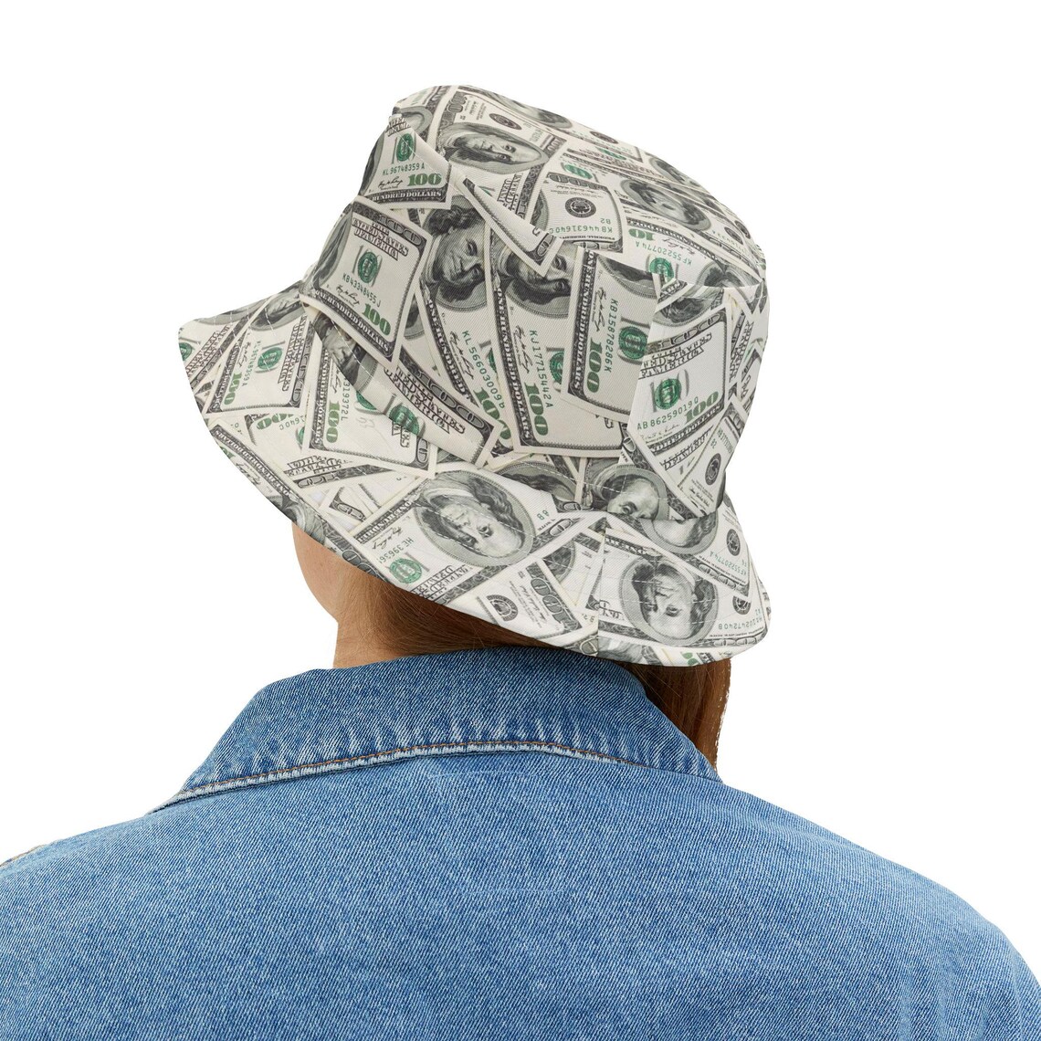 Money Bucket Hat, Moisture Wicking Hat, Bucket Hat, Bucket Hat Men ...