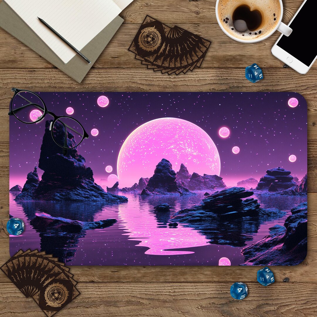 Galaxy Floating Island TCG Playmat | MTG & Lorcana Playmat ...