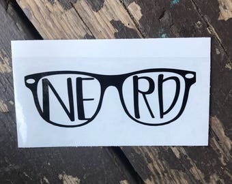 Nerd Car Decal - Etsy