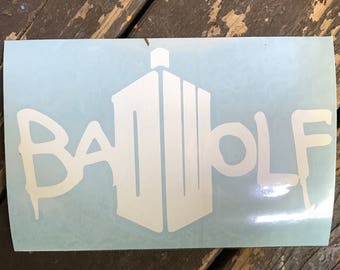 Bad Wolf Decal | Etsy