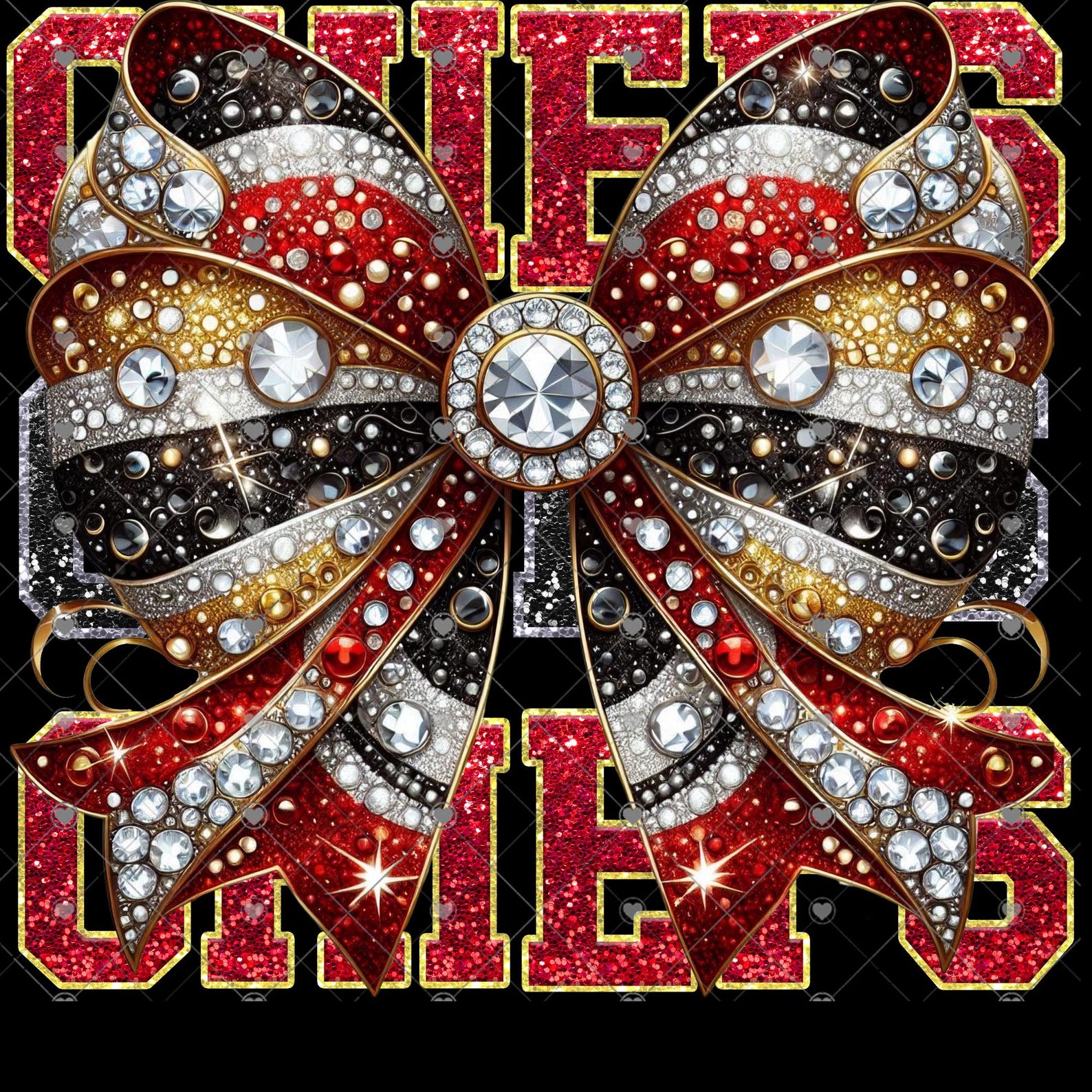 Kansas City Chiefs Rhinestone Design - Etsy