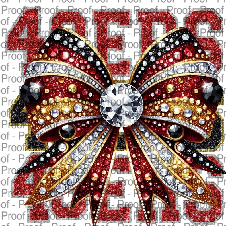 San Francisco 49ers Rhinestone Png - Etsy