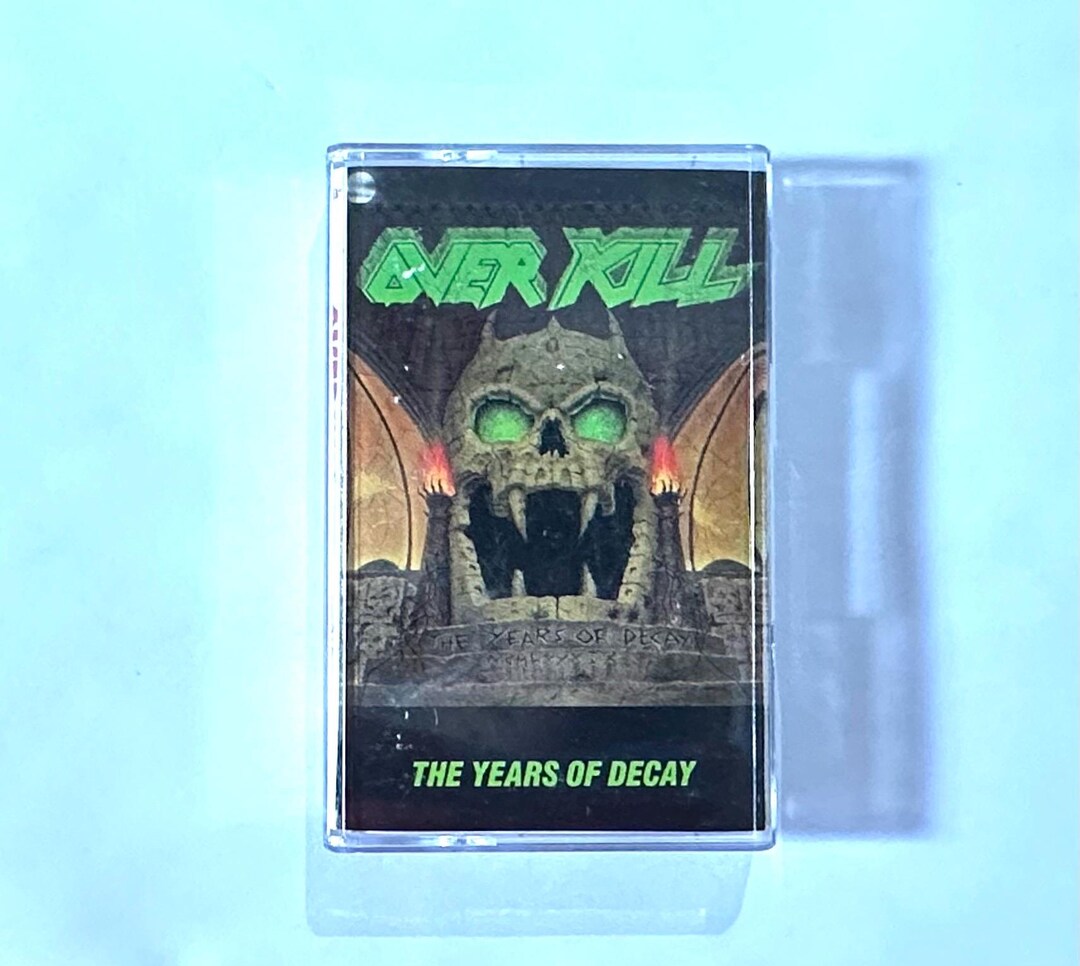 Overkill the Years of Decay (1989 Release) Cassette Tape. Awesome ...