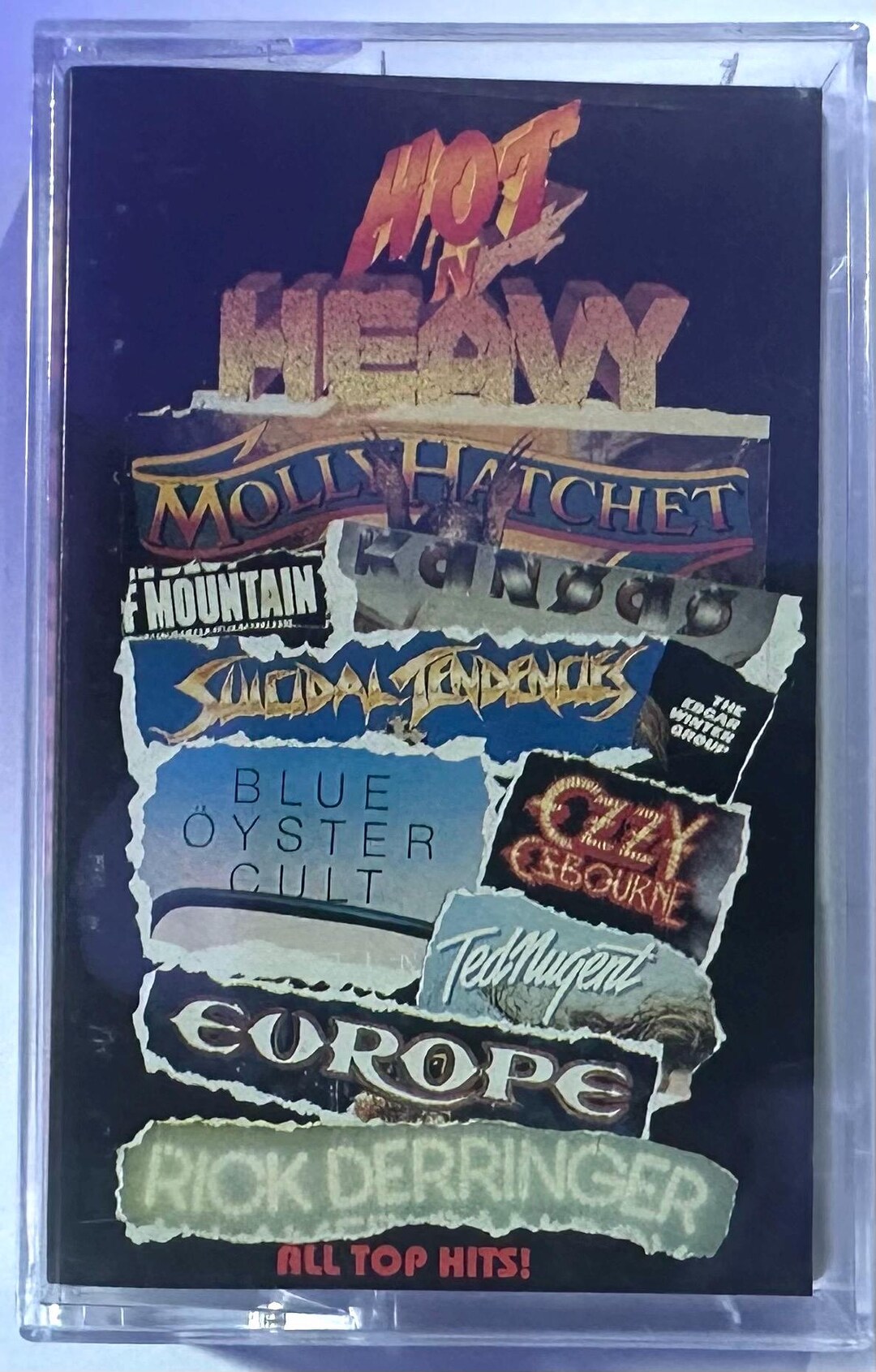 Hot N’ Heavy 70s 80s Compilation Cassette Tape (1990 Release) Blue ...