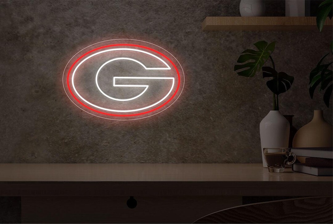 The Georgia Power G Logo LED Neon Sign - Etsy