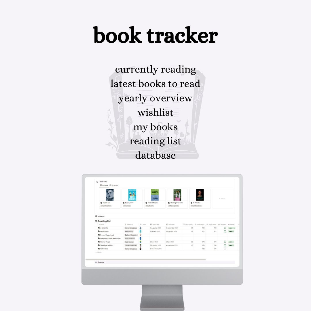 Notion Book Tracker | Notion Reading Tracker | Notion Template Reading ...