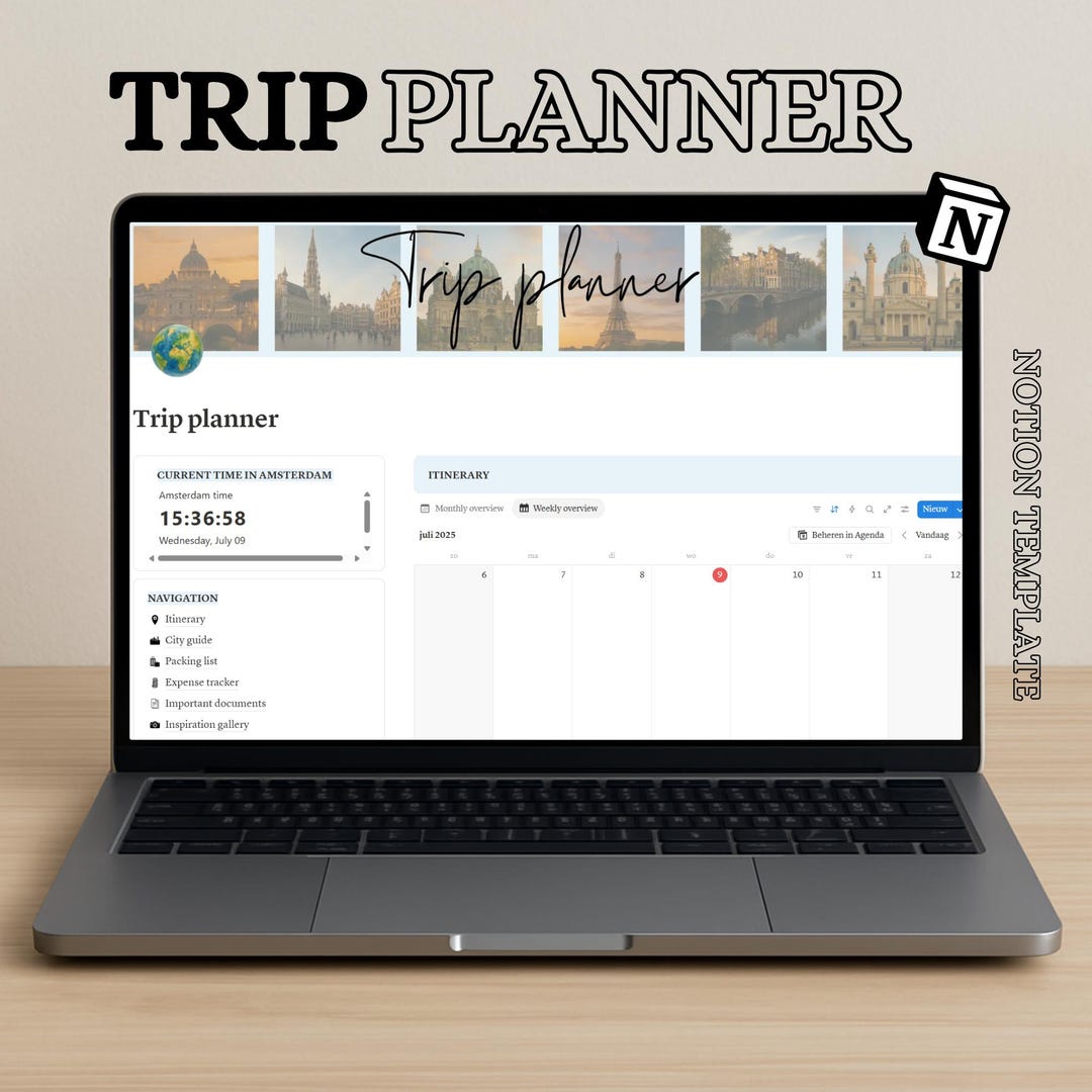Notion Trip Planner | Travel Planner | Trip Planner | Vacation Planner ...