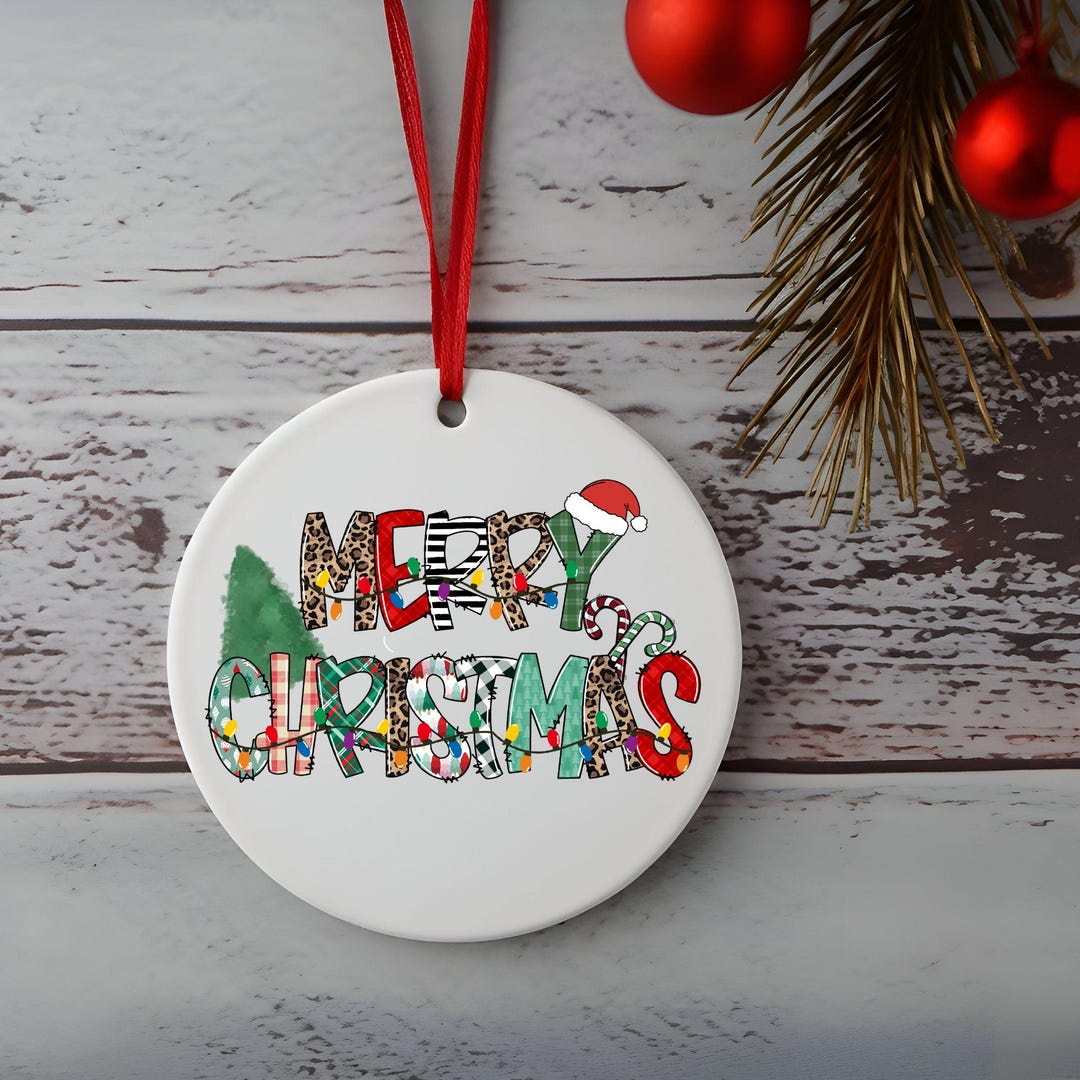 Custom Ceramic Christmas Ornament | Holiday Keepsake Ornament | Custom ...
