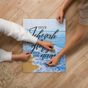 JW 2025 Years Text Jigsaw Puzzle, Give Jehovah Glory, Family Worship ...