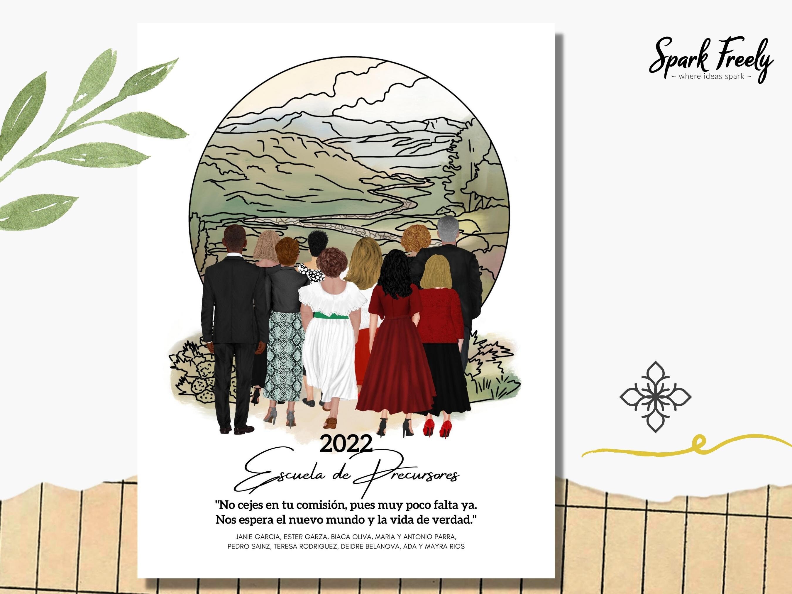 Pioneer School JW Gift, Custom Personalized Portrait Large Group up to ...