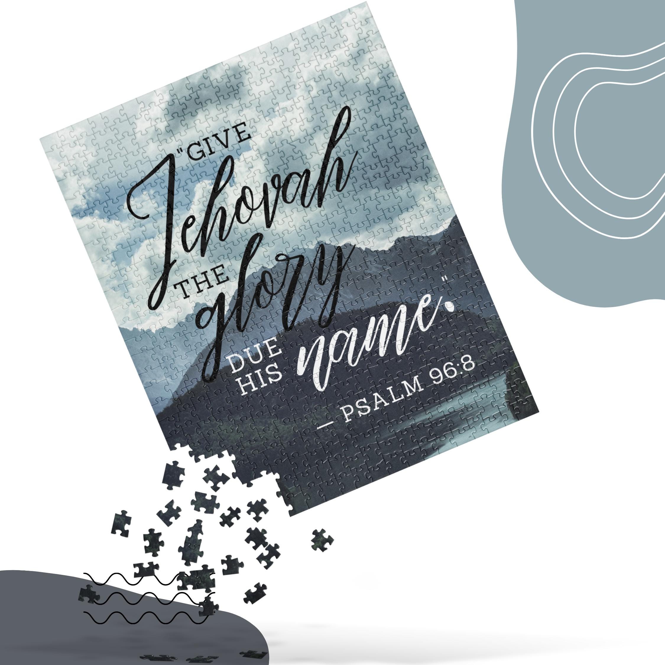 JW 2025 Years Text Jigsaw Puzzle, Give Jehovah Glory, Family Worship ...