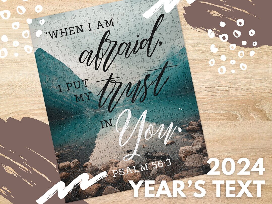 JW 2024 Years Text Jigsaw Puzzle, My Trust in You, Family Worship ...