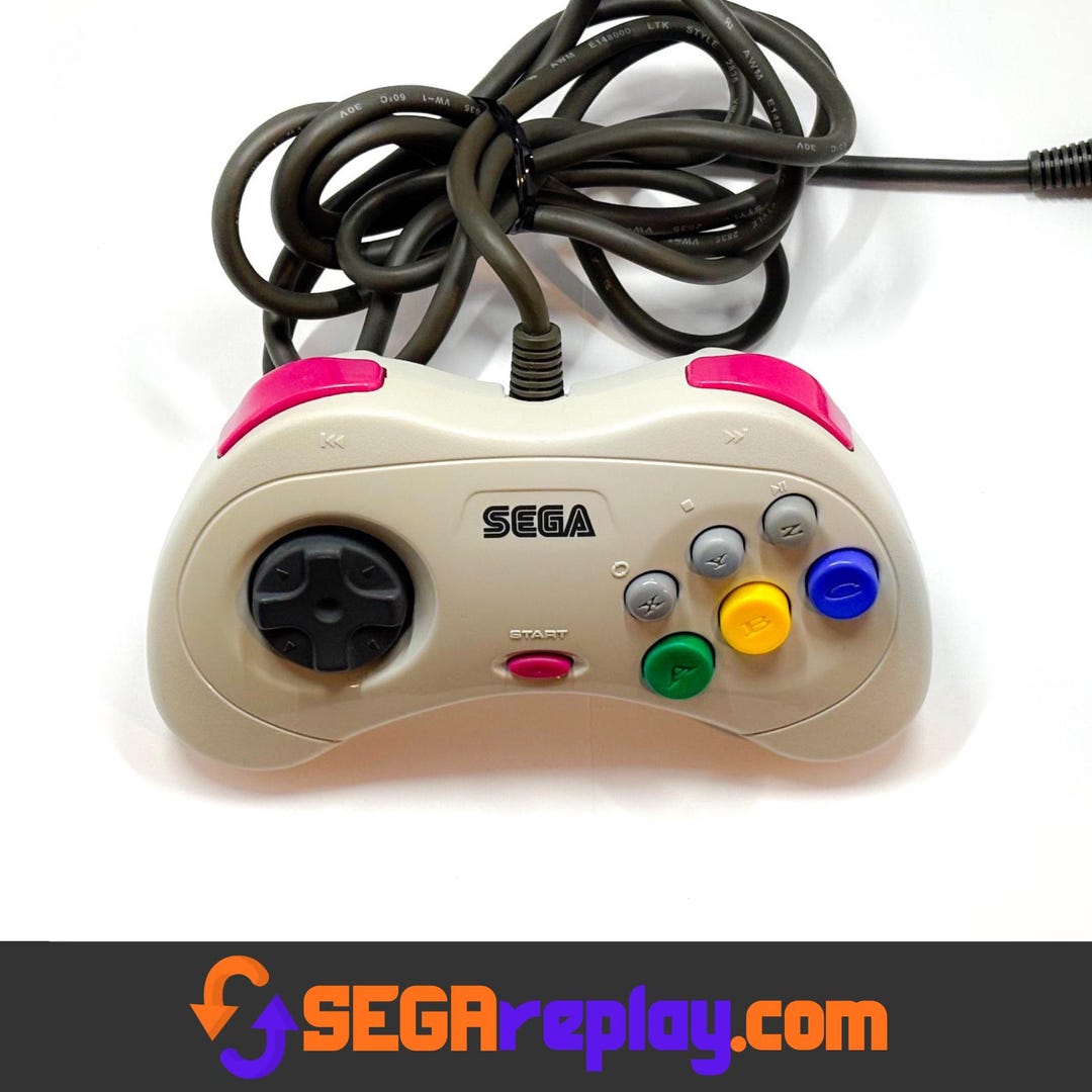 Sega Saturn White Japanese Controller Refurbished - Etsy