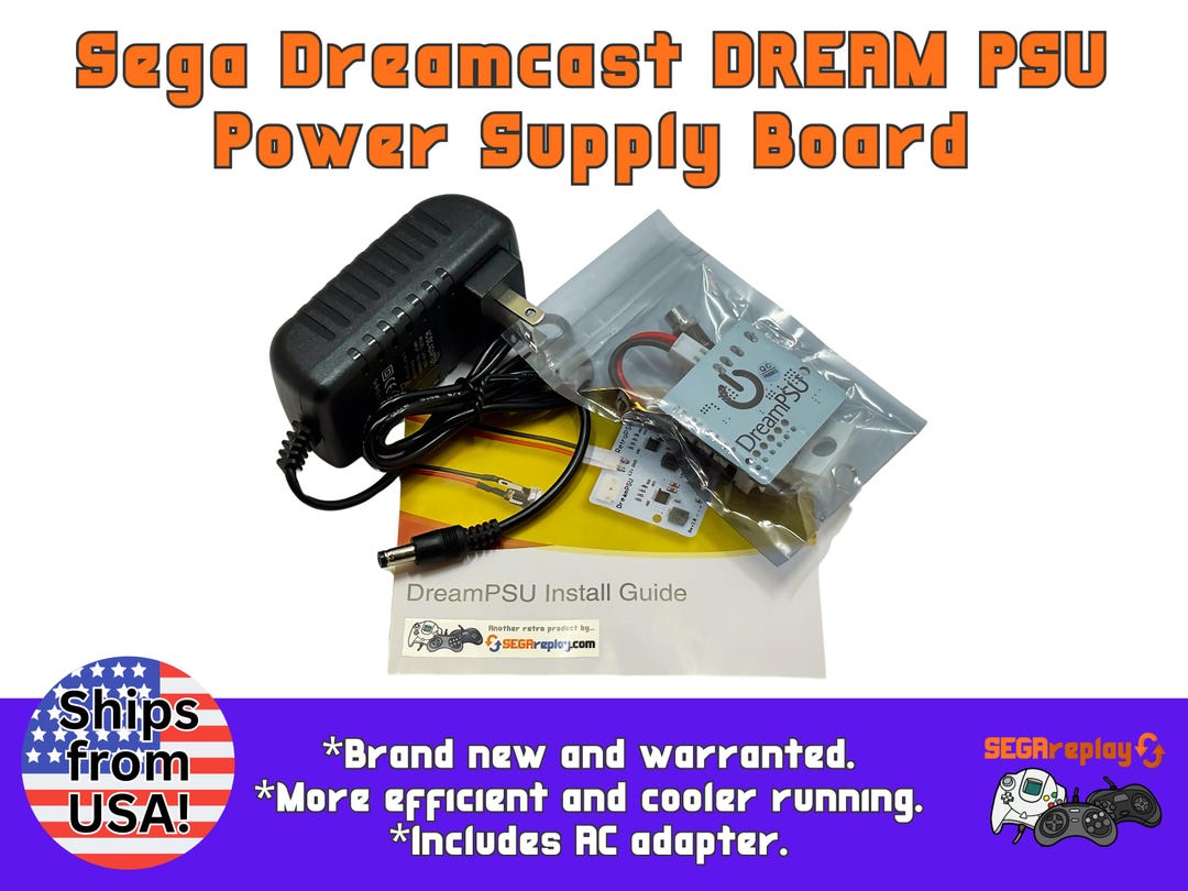 Sega Dreamcast NEW Dream PSU Power Supply Unit With AC Adapter - A ...
