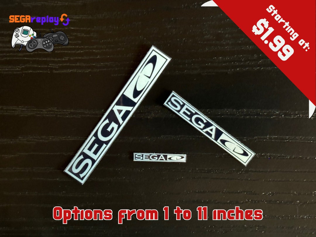 Sega CD Console Logo Label/sticker/decal 1/2/3/4/5/6/7/8/9/10/11 Inches ...