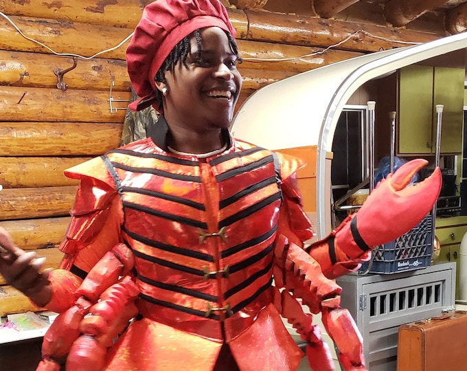 The Little Mermaid Crab Lobster Crustacean Red Orange Black Metallic ...