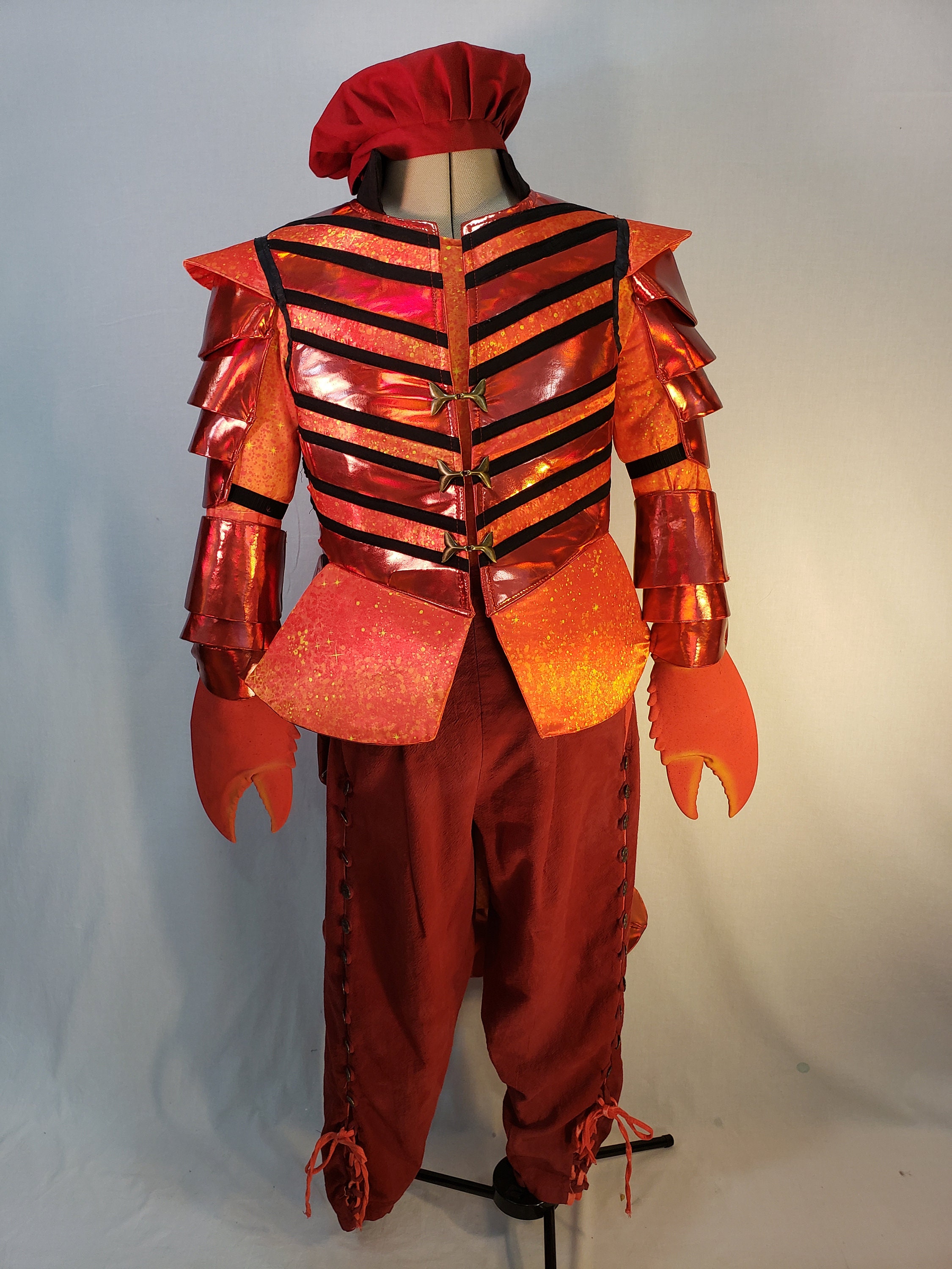 The Little Mermaid Crab Lobster Crustacean Red Orange Black Metallic ...