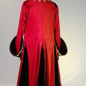Captain Hook Pirate Jacket Dance Costume Moisture Wicking Stretch Red ...