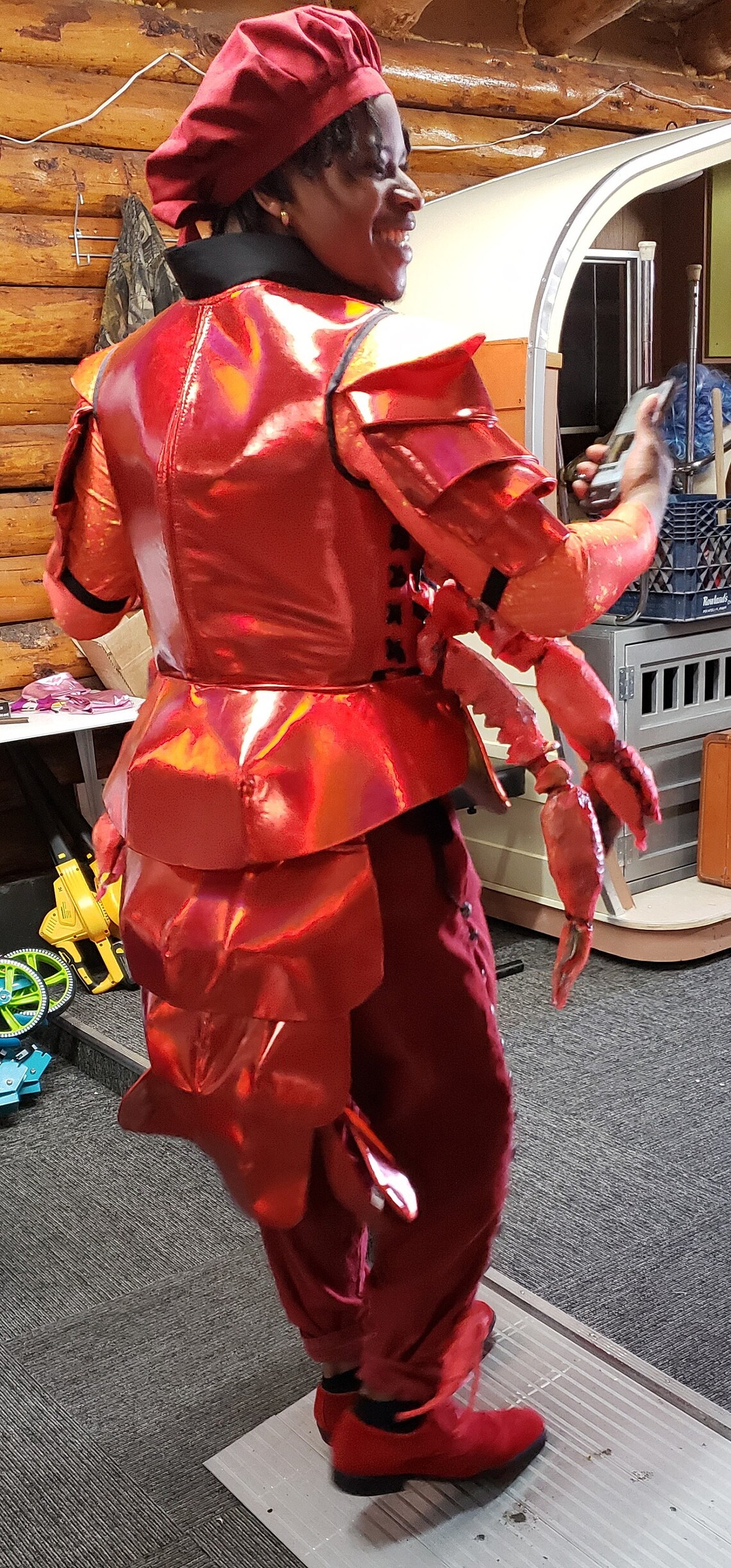 The Little Mermaid Crab Lobster Crustacean Red Orange Black Metallic ...