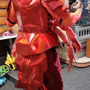 The Little Mermaid Crab Lobster Crustacean Red Orange Black Metallic ...