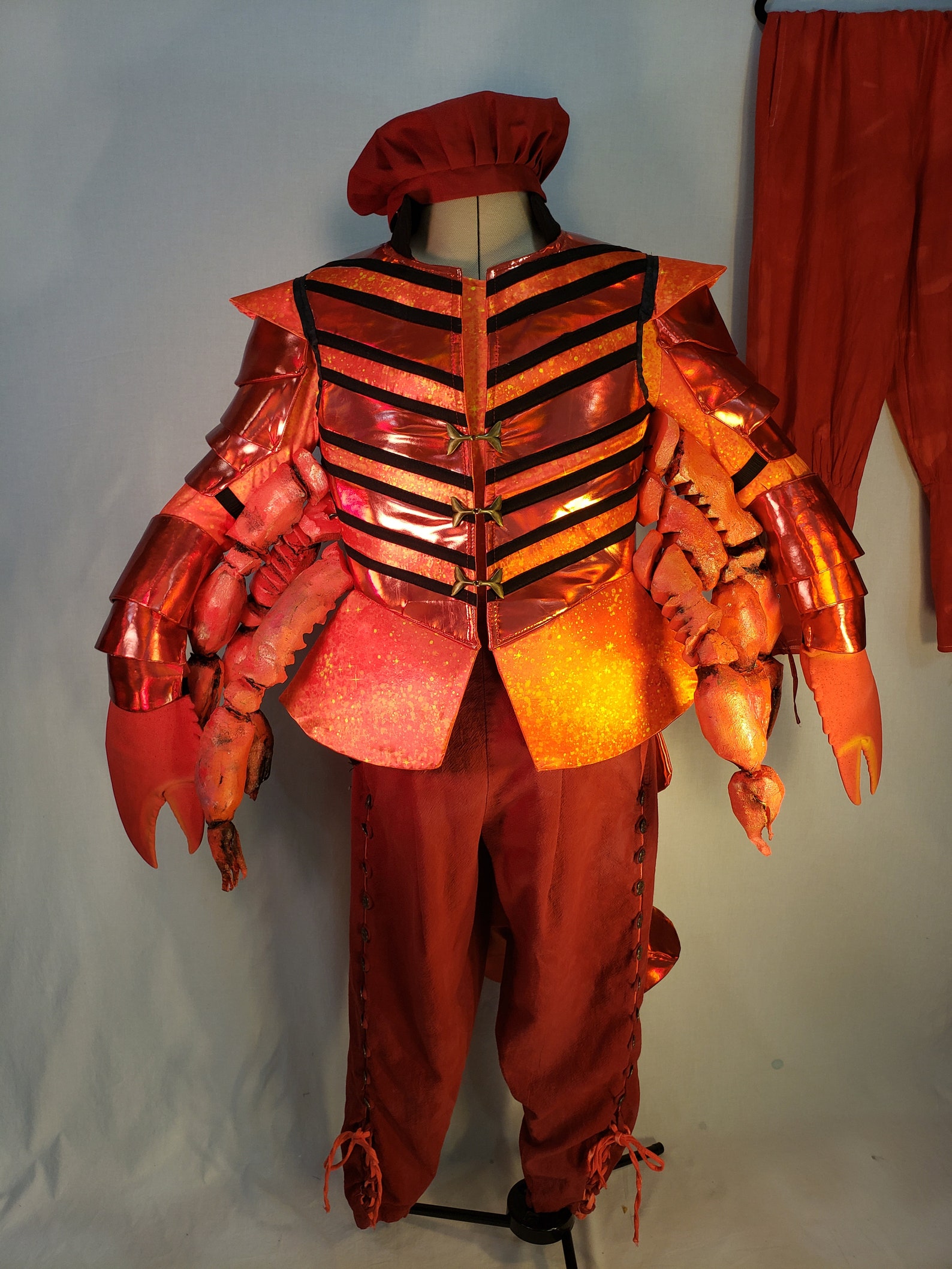 The Little Mermaid Crab Lobster Crustacean Red Orange Black Metallic ...