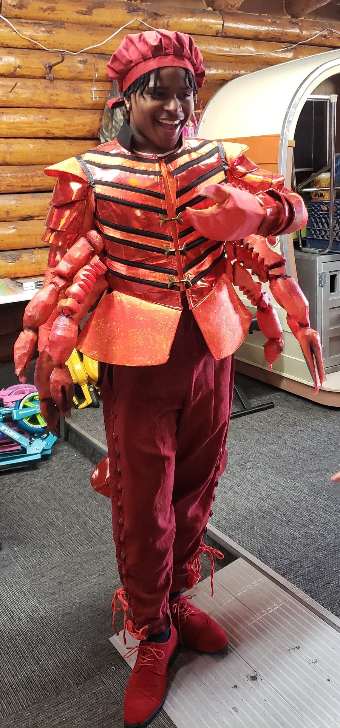 The Little Mermaid Crab Lobster Crustacean Red Orange Black Metallic ...