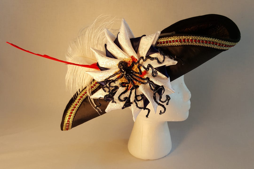 Pirate Hat Made to Order Custom Costume Tricorn Hat Cosplay - Etsy