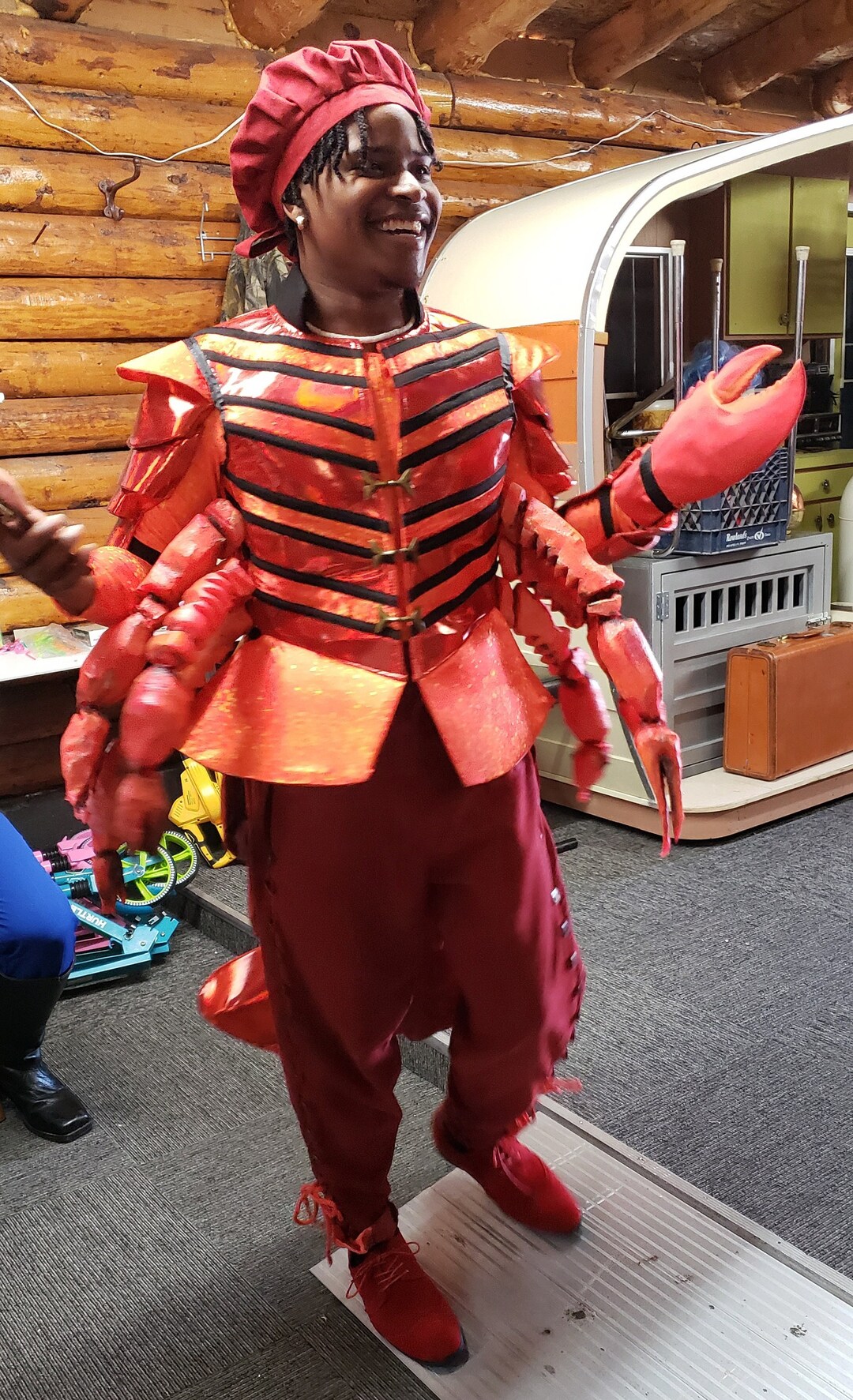 The Little Mermaid Crab Lobster Crustacean Red Orange Black Metallic ...