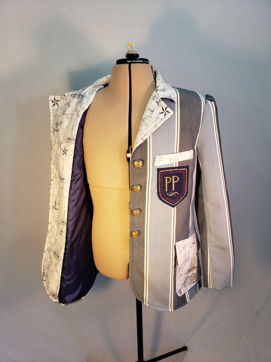 Suit Jacket Blazer Costume Boarding School Coat Uniform Yacht Jacket ...
