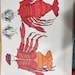 The Little Mermaid Crab Lobster Crustacean Red Orange Black Metallic ...