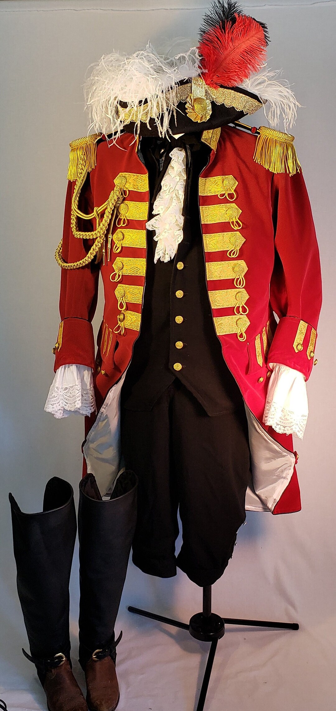 Baron Von Munchausen Pirate Military Costume Navy British 7 Piece ...