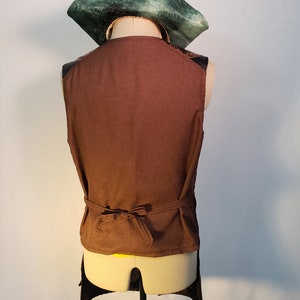 Pirate Costume 3 Piece Faux Leather Jacket Skull and Crossbones Coin ...