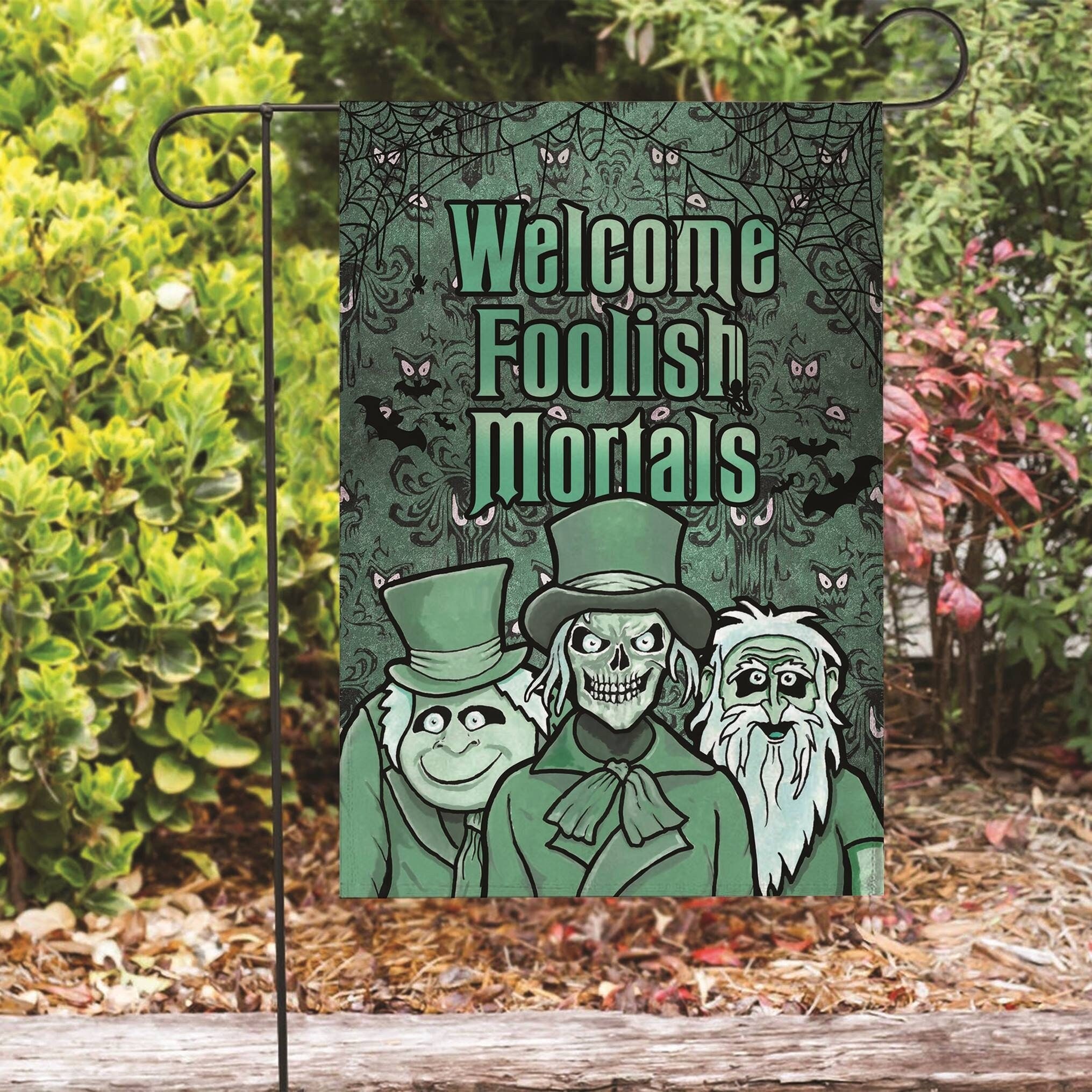 Disney Halloween 2022 Flag, Welcome Foolish Mortals Flag Haunted ...