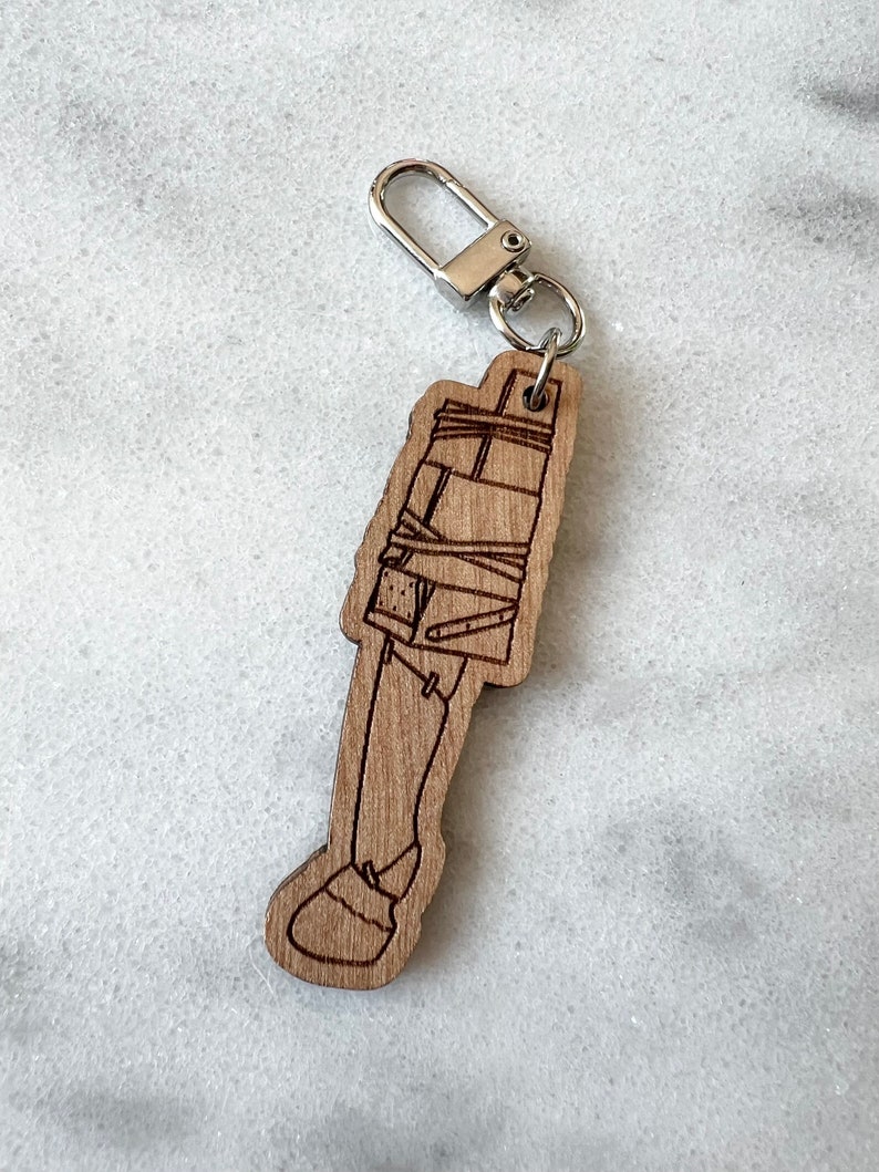 Izzy Hands Unicorn Leg Laser Cut Wood Keychain Charm - Etsy