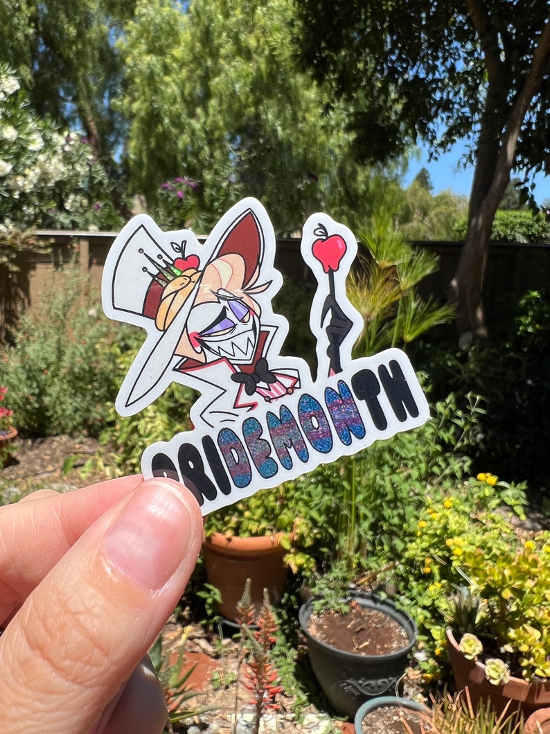 Pridemonth Holographic Sticker Lucifer Trans Pride Flag - Etsy