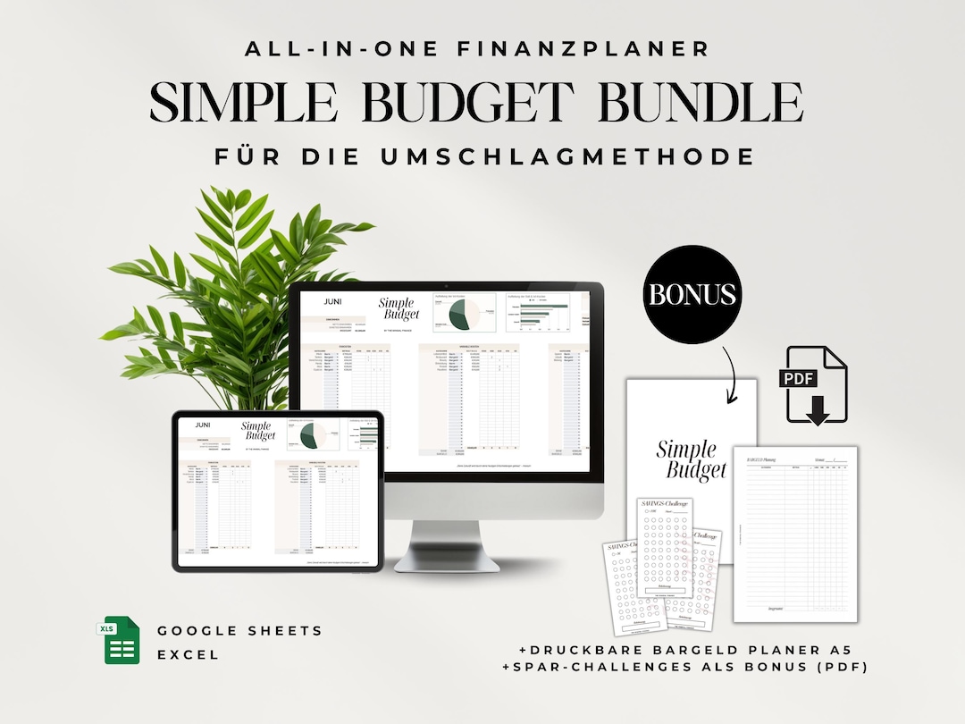 Simple Budget Bundle – All-in-one Budget Planner for the Envelope ...