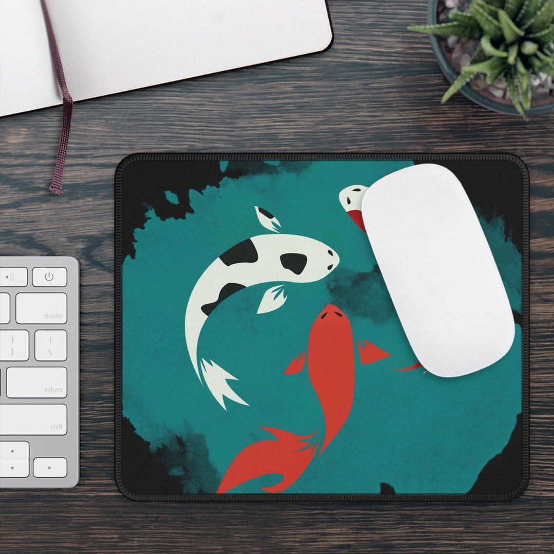 Koi Fish Mouse Pad | Cute Mouse Pad | Japanese Koi Fish Mouse Pad ...