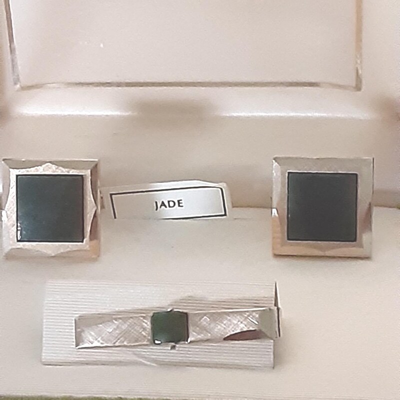 Swank Jade Tie Clip - Etsy