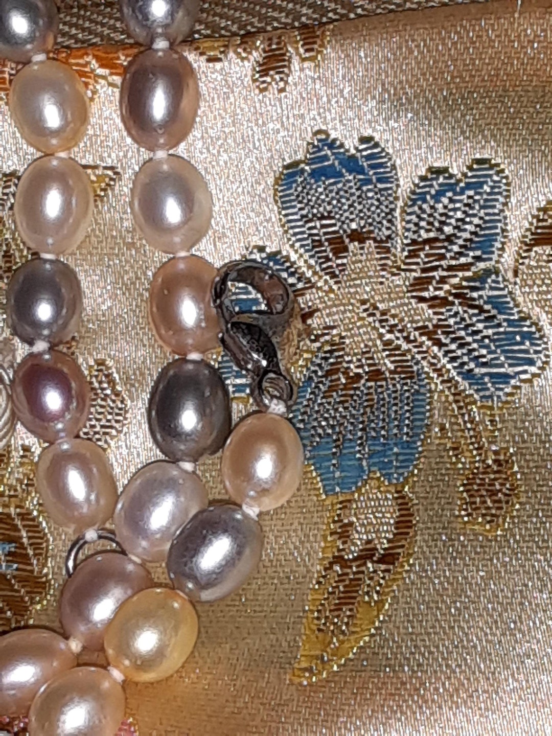 Honora Collection Pearl Necklace 18" Pastel Multicolored Smooth ...