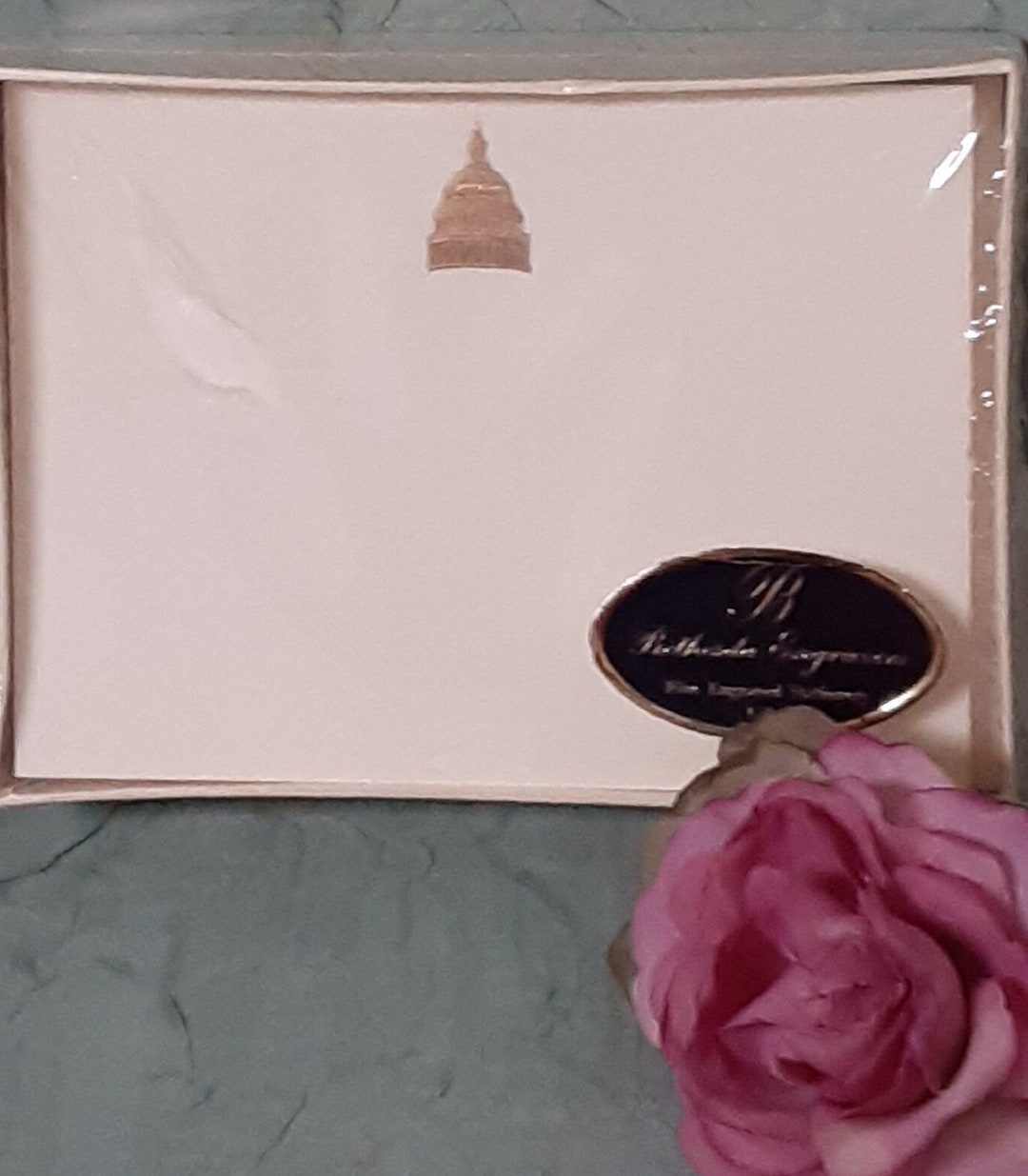 US Capitol Building Dome Note Cards Envelopes Washington DC Gold ...