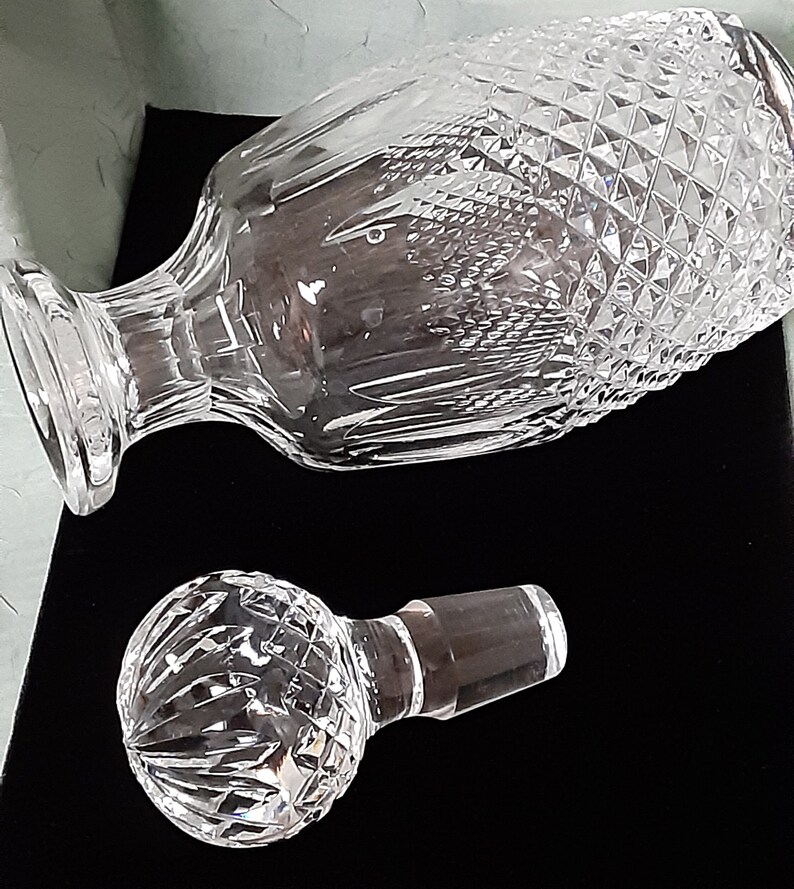 1980s Waterford Crystal Decanter Carafe Bourbon Whiskey Spirits ...