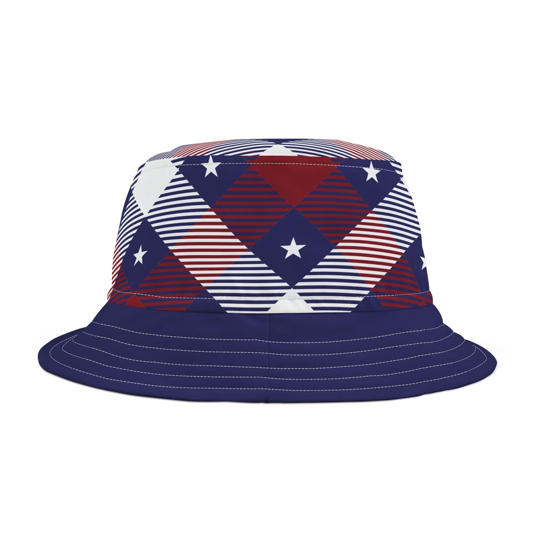 Patriotic Bucket Hat USA - Etsy