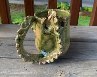 Green Dragon Mug - Etsy
