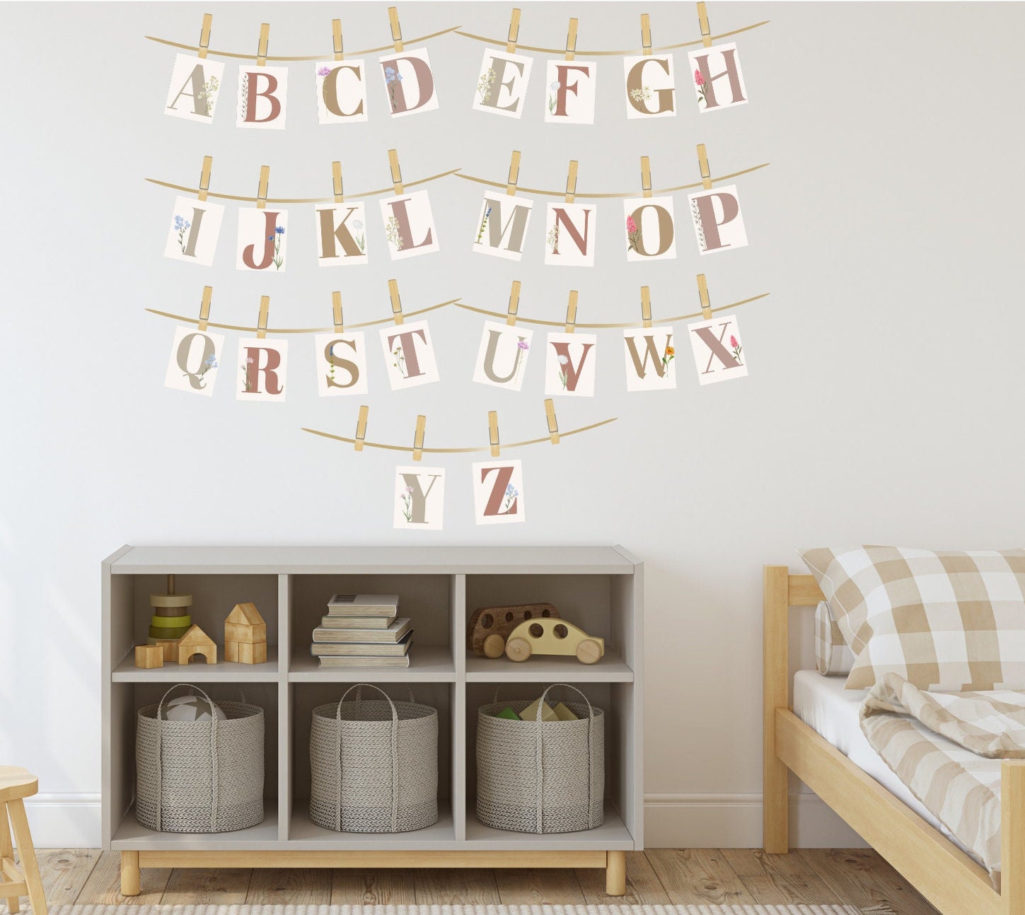 Wildflower Alphabet Cards, Preschool Cards, Homeschool Alphabet, Nature ...