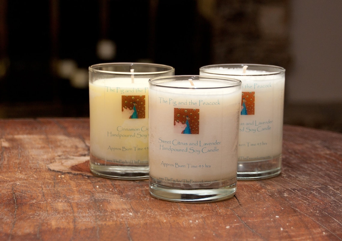 Soy Wax Candle Calabrian Bergamot Red Currant and Violet | Etsy