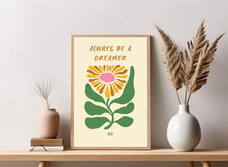 Always Be a Dreamer Poster, Inspirational Poster, Inspiring Art ...